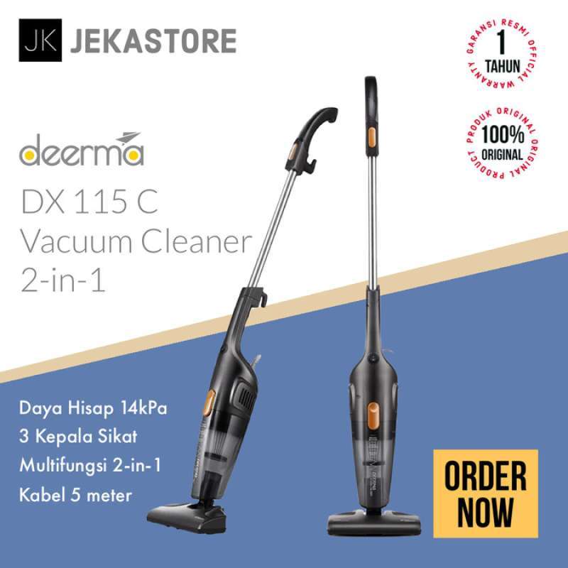 Promo Deerma Dx115c Portable Handheld Vacuum Cleaner Diskon 23% Di ...