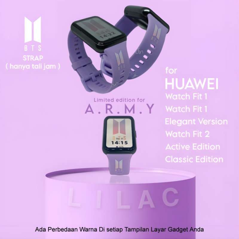 Jual Huawei Watch Fit Bts Army Strap Tali Jam Huawei Watchfit Elegant ...
