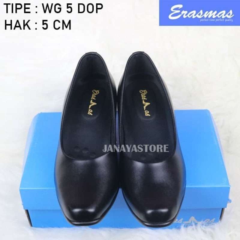 Jual Sepatu Wedges Persit Bhayangkari Pns Perawat Erasmas 5cm Wg5 Pia ...