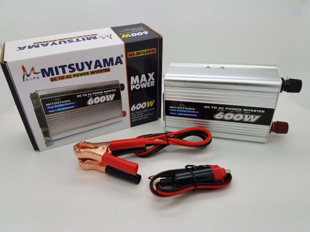 Promo Dc To Ac Power Inverter 600watt Merk Mitsuyama With Usb 5v Diskon ...