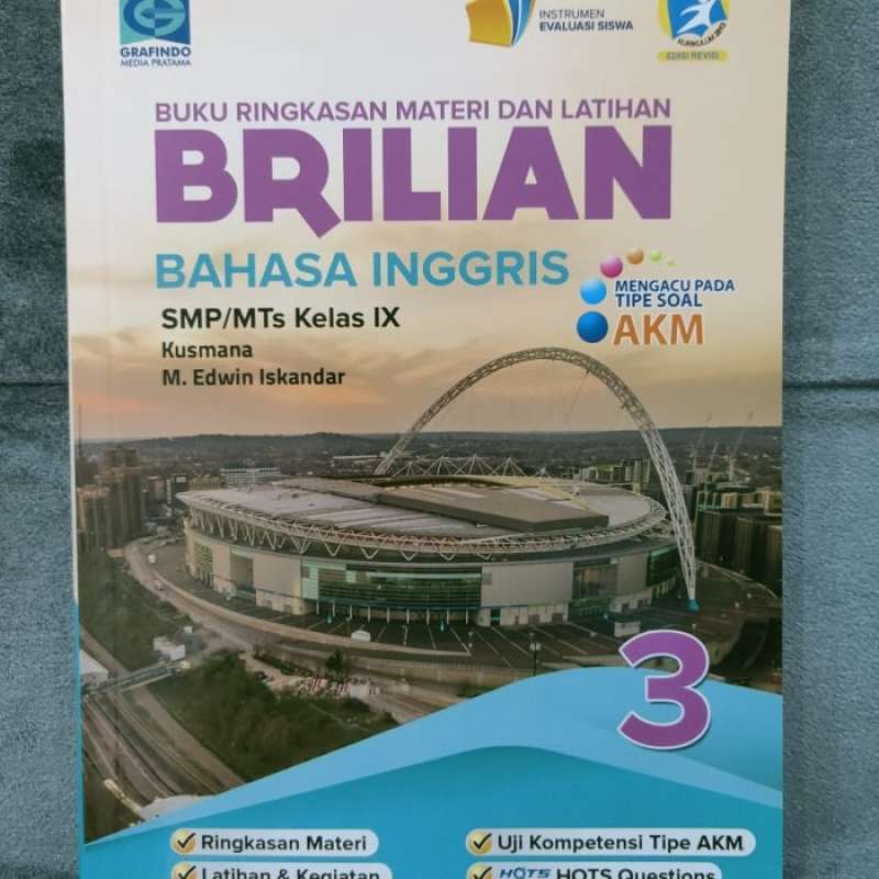 Promo Brilian Bahasa Inggris Smp Kelas Ix/9 Akm Grafindo Diskon 23% Di Seller Malini Store ...