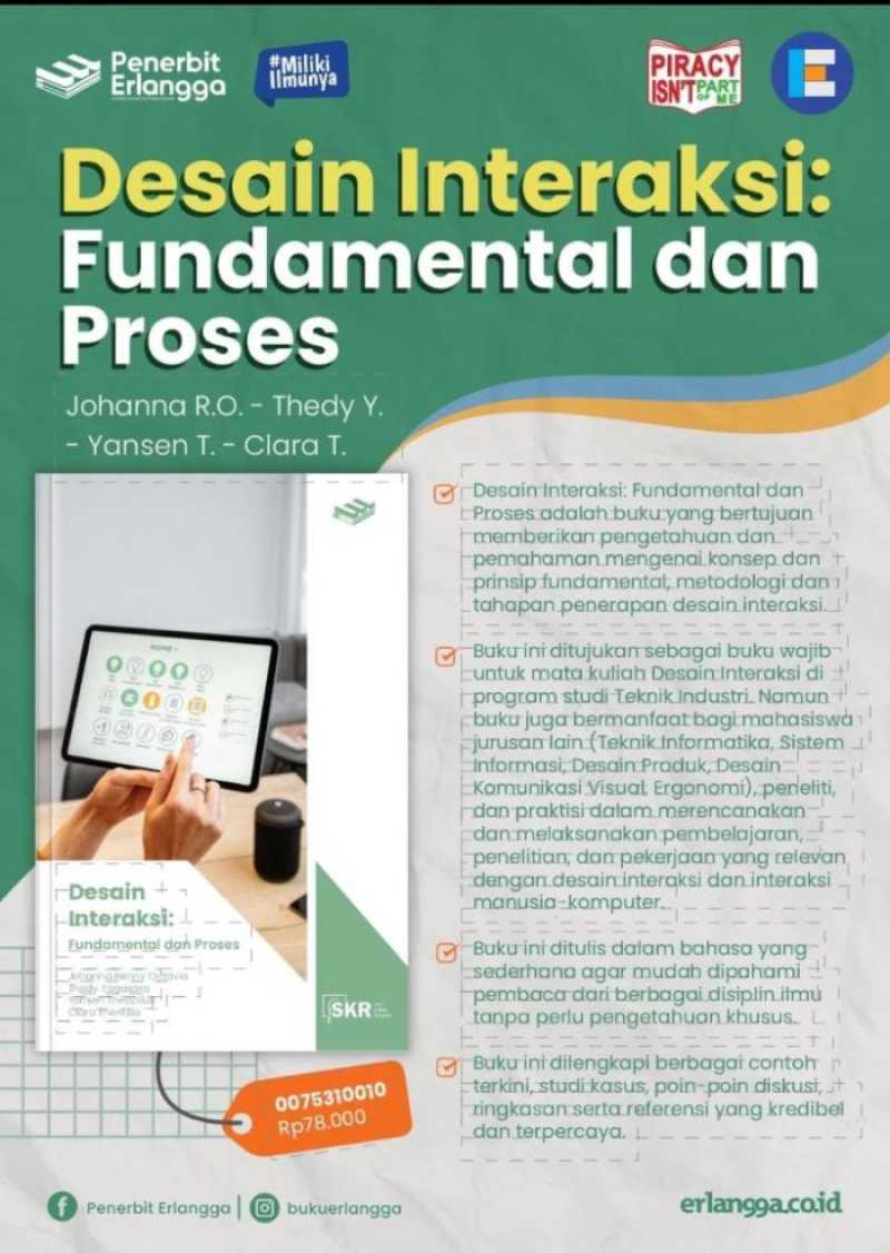 Promo Skr : Desain Interaksi Fundamental Dan Proses - Johanna Erlangga ...