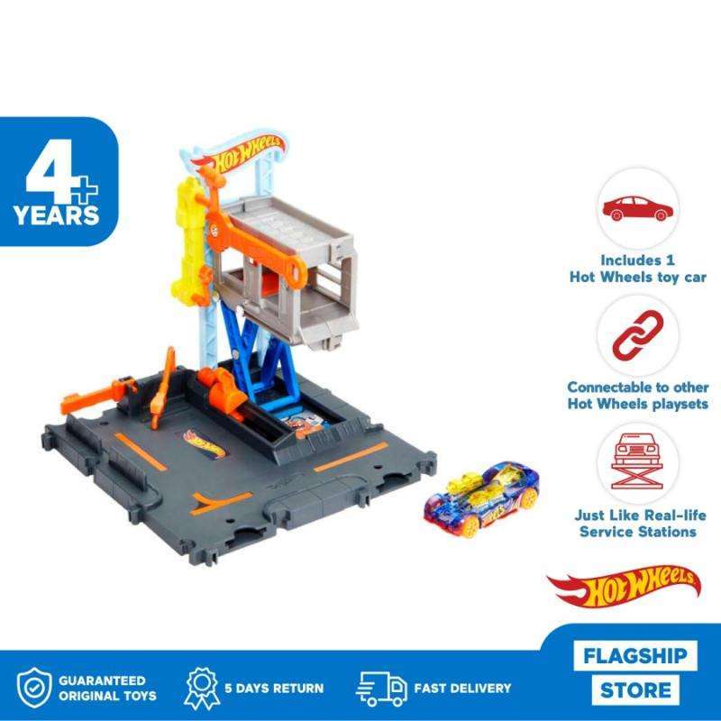 Jual Hot Wheels City Downtown Repair Station Playset - Mainan Trek ...