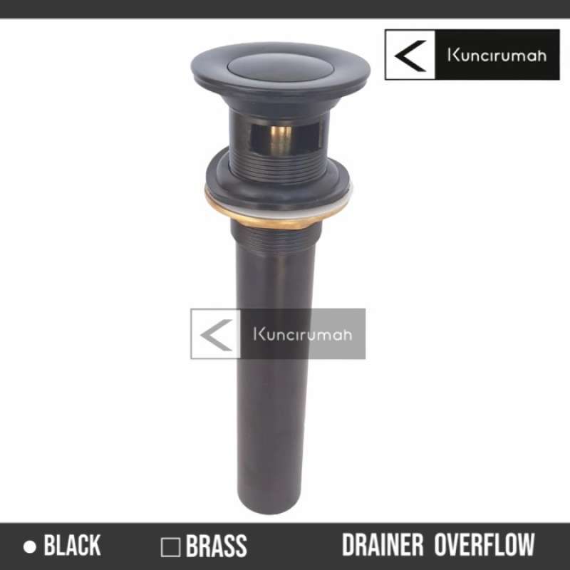 Promo Avur Wastafel Hitam Overflow Model Paloma / Afur Tutup Washtafel ...