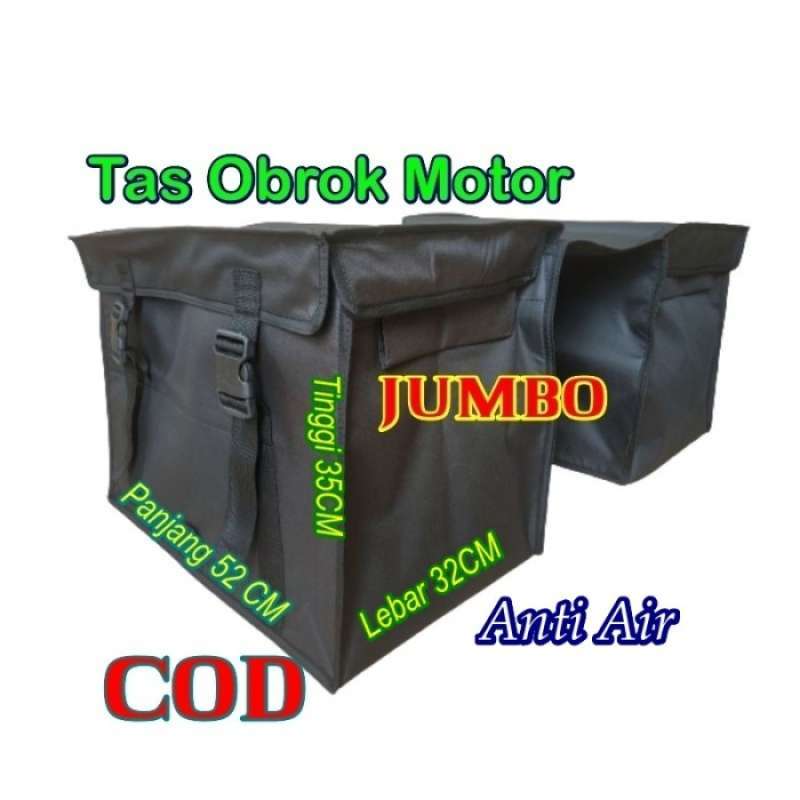 Promo Tas Obrok Motor Tas Kurir Anti Air Ukuran Jumbo Keranjang Motor ...
