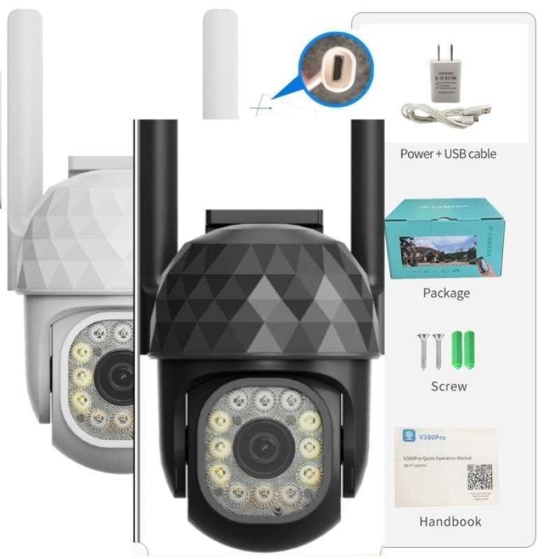 Promo V380 Pro Super Mini Ip Camera Waterproof Cctv Wireless Ip Cam ...