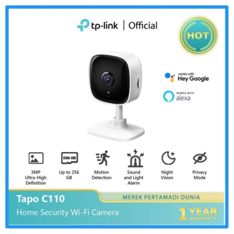 Promo Tp- Link Tapo C110 3 Mp Home Security Wi-fi Camera Diskon 23% Di ...
