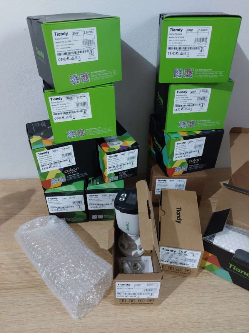 Promo Ip Camera Cctv Tiandy Tc-c34ql 4mp Audio Colorfull Poe Onvif ...