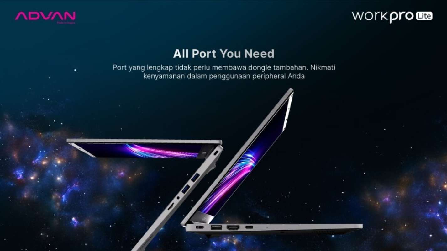 Jual Laptop Advan Workpro Lite I3-1220p 14inch Ram 8gb & Ssd 256gb ...