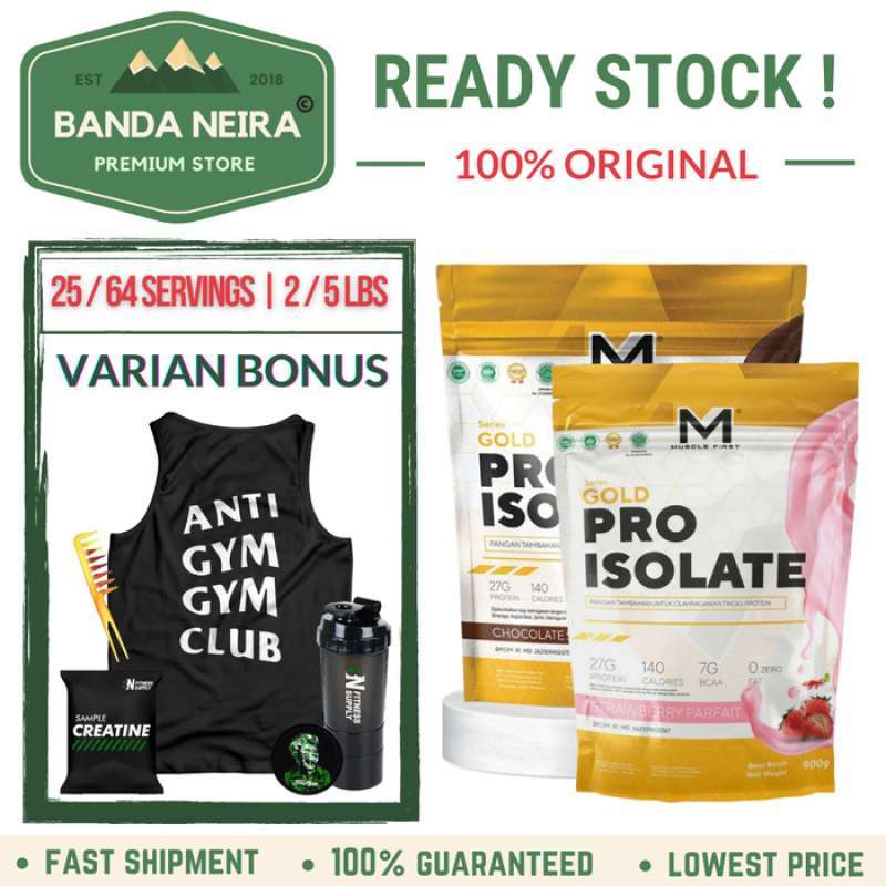 Promo M1 Muscle First Musclefirst Gold Pro Isolate Whey Protein Powder ...