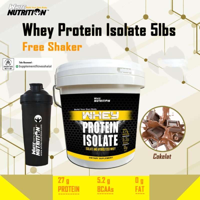 Promo Susu Protein White Nutrition Whey Protein Isolate 5lbs Free ...