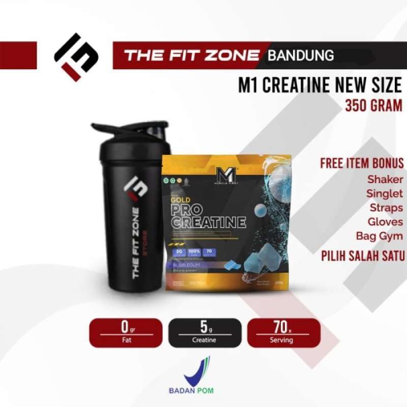 Promo M1 Musclefirst Gold Pro Creatine 350 Gram Creatine Monohydrate ...