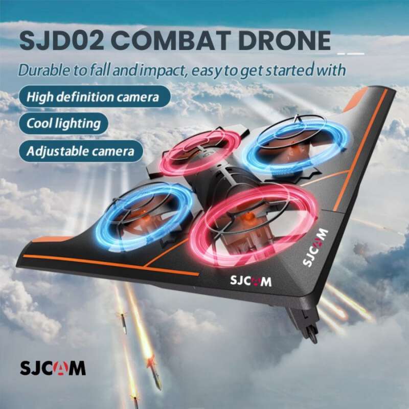 Promo Sjcam Sjd02 Rc B2 Airplane Drone 360° Rotation With Camera Cool ...
