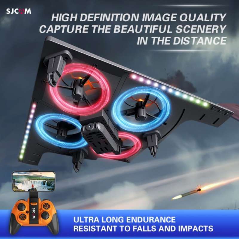 Promo Sjcam Sjd02 Rc B2 Airplane Drone 360° Rotation With Camera Cool ...