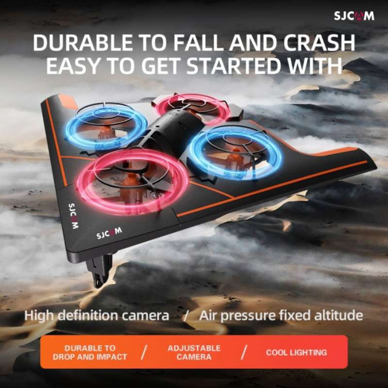 Promo Sjcam Sjd02 Rc B2 Airplane Drone 360° Rotation With Camera Cool ...