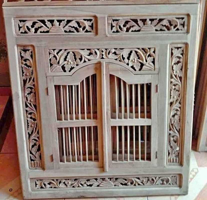 Jual Pigura Cermin Krepyak Jati Full Ukir Jepara - Finishing Di Seller ...