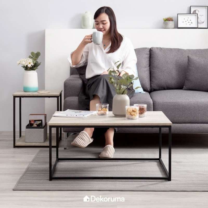 Jual Dekoruma Ashi Meja Ruang Tamu Minimalis Coffee Table Di Seller ...