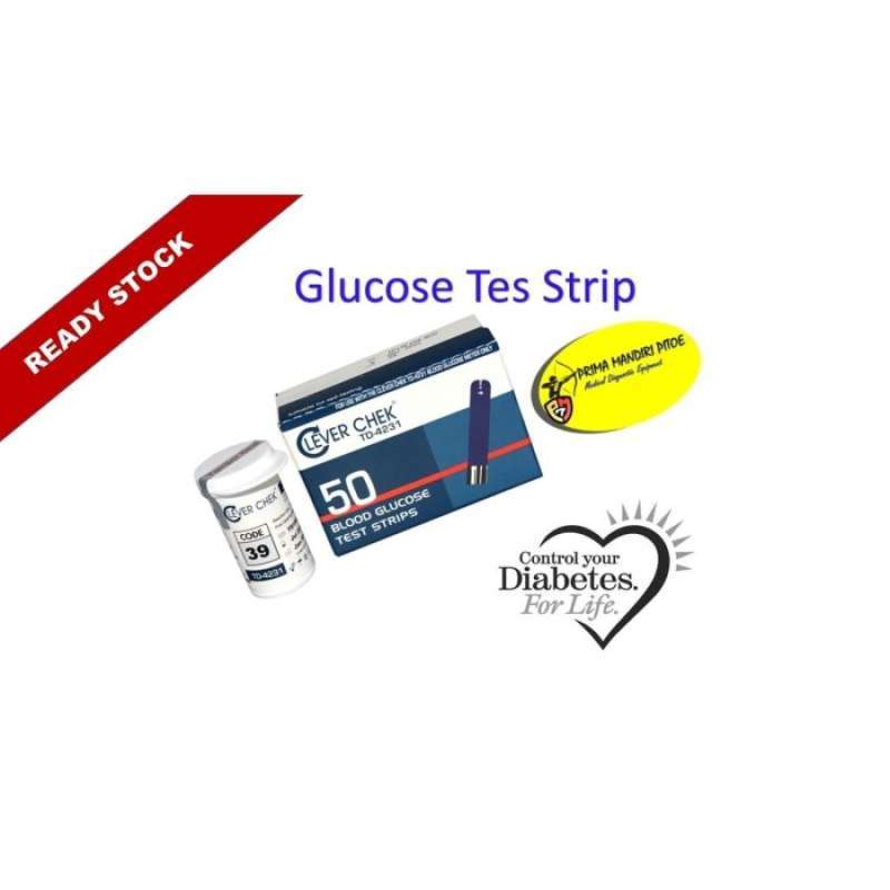 Promo Clever Chek Glucose Test Strip Diskon 33% Di Seller Aninda Store ...