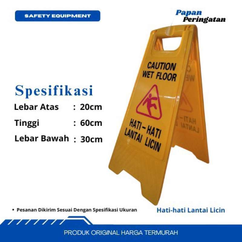 Jual Promo Warning Sign Floor Wet Floor Papan Peringatan Lantai Basah ...