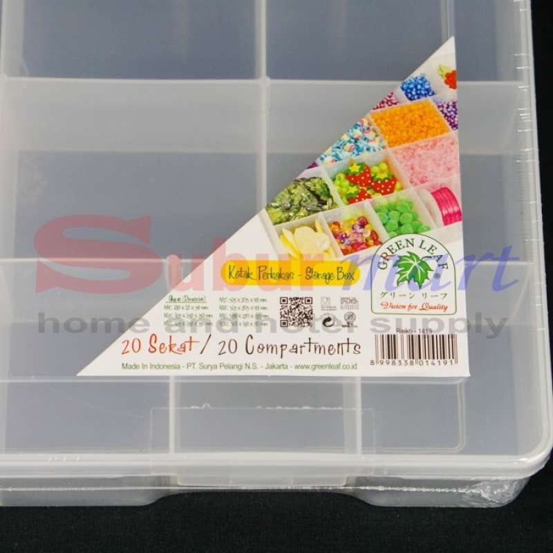 Promo Kotak Perkakas / Tool Box / Storage Box 20 Sekat Reiko 1419 ...