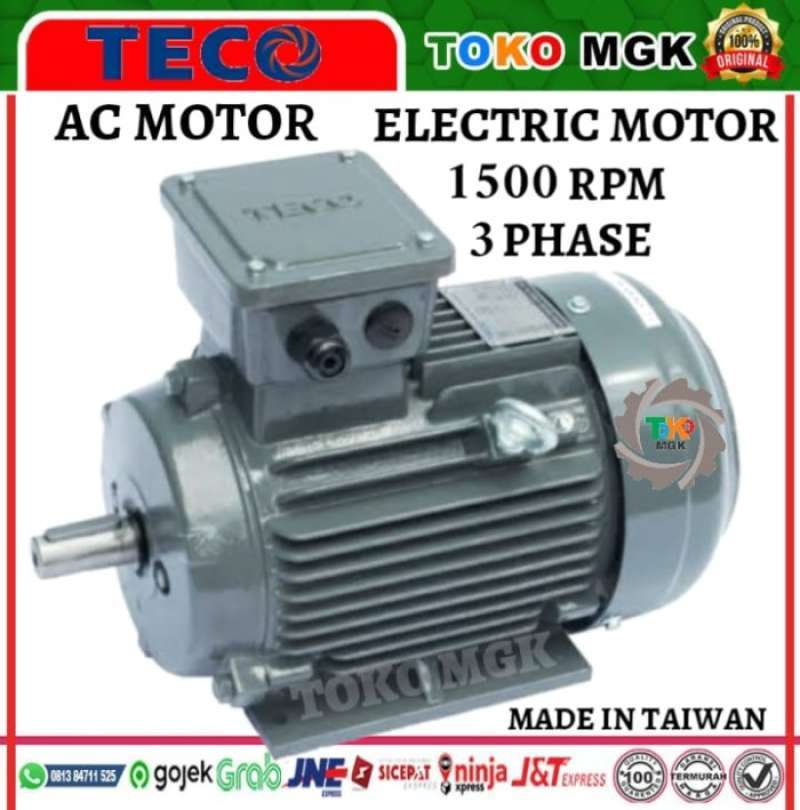 Promo Teco Electric Motor Aesv1s Foot Mounted 1.5kw/2hp/4p/3phase Cast ...