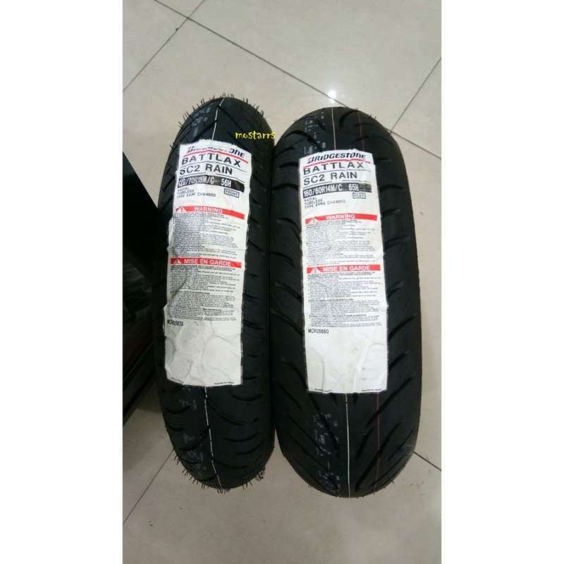 Jual Paket Ban Battlax Sc2 Rain Xmax 120 160 Ban Bridgestoe Depan ...