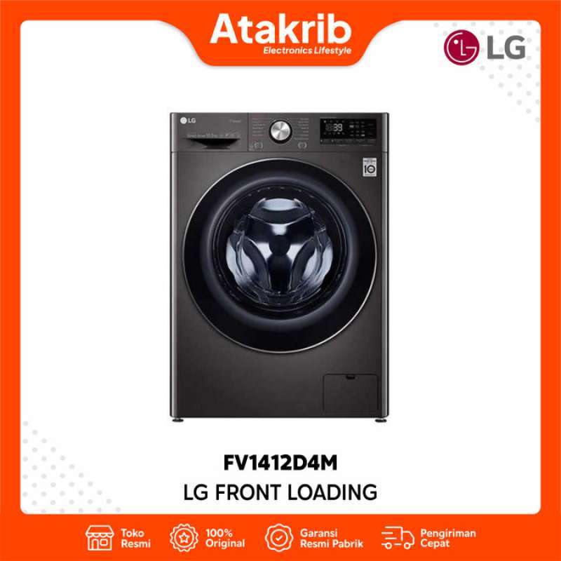 Jual Lg Front Loading Fv1412d4m Inverter Direct Drive 12 Kg Di Seller ...