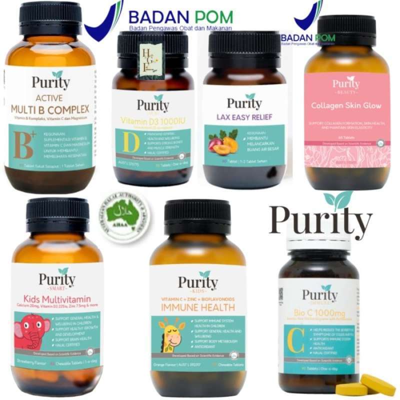 Promo Purity Smart Kids Multivitamin 60 Chewable Tablets Diskon 33% Di ...