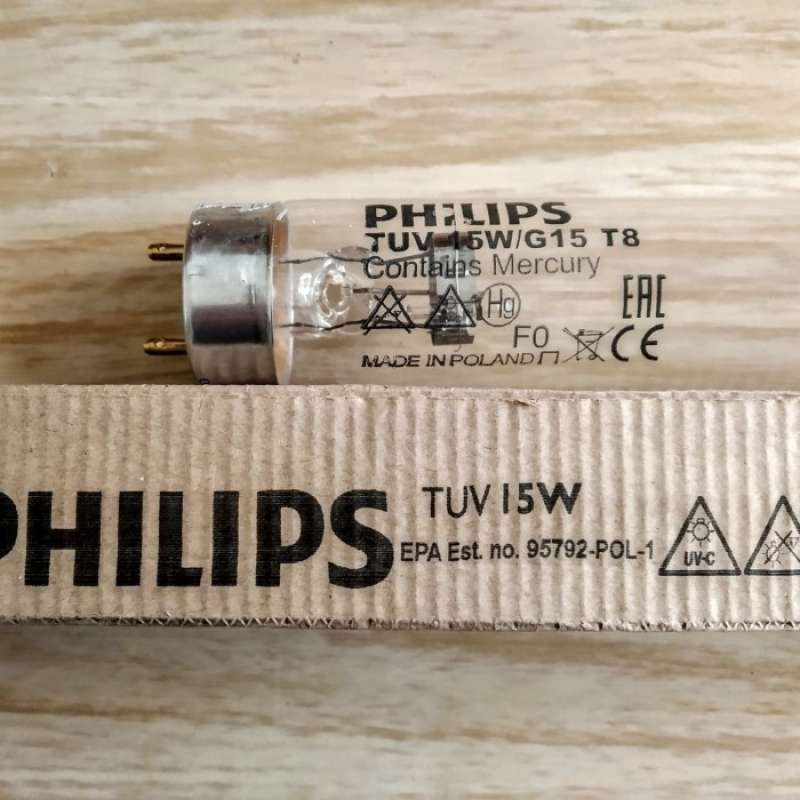 Promo Paket Set Lengkap Lampu Uv 15w 45cm Germicidal Virus Uvc T8 ...