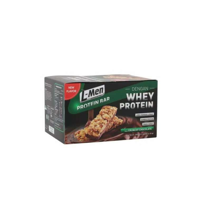 Promo L-men Protein Bar Crunchy Chocolate Isi X12. Diskon 33% Di Seller ...