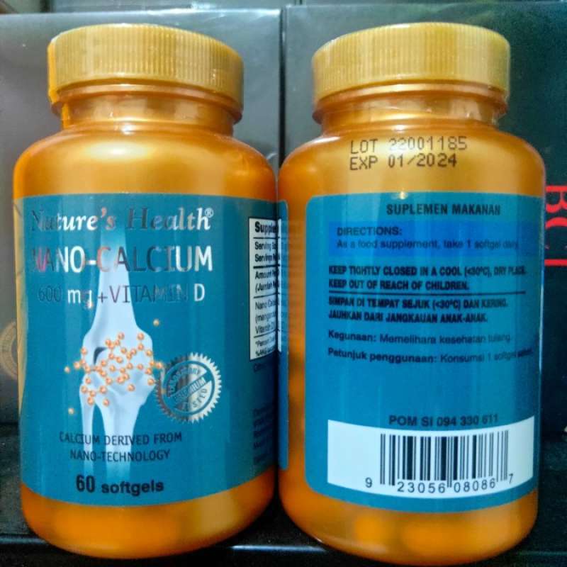 Promo Nature's Health Nano Calcium 600mg + Vit D Original Diskon 33% Di ...