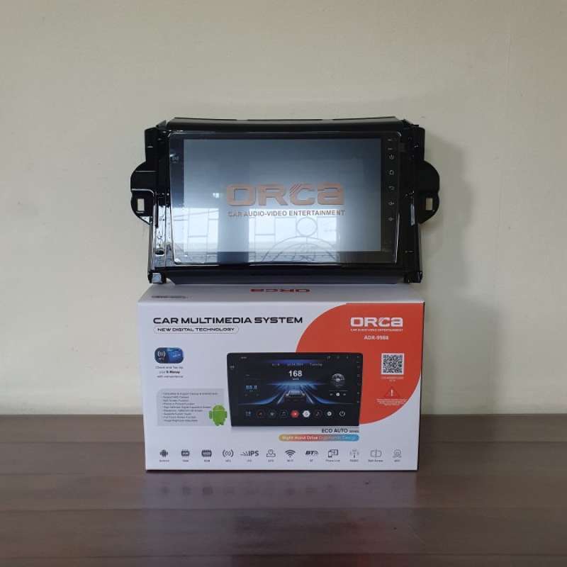 Promo Paket Head Unit Android Orca+frame Fortuner 2016-2020 9 Inch Pnp ...