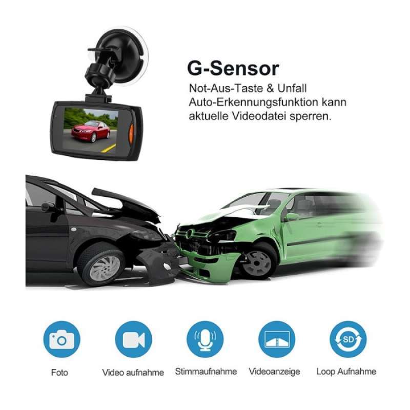 Promo Kamera Perekam Mobil Dashcam Ultra Hd 1080p G-sensor With Lcd ...