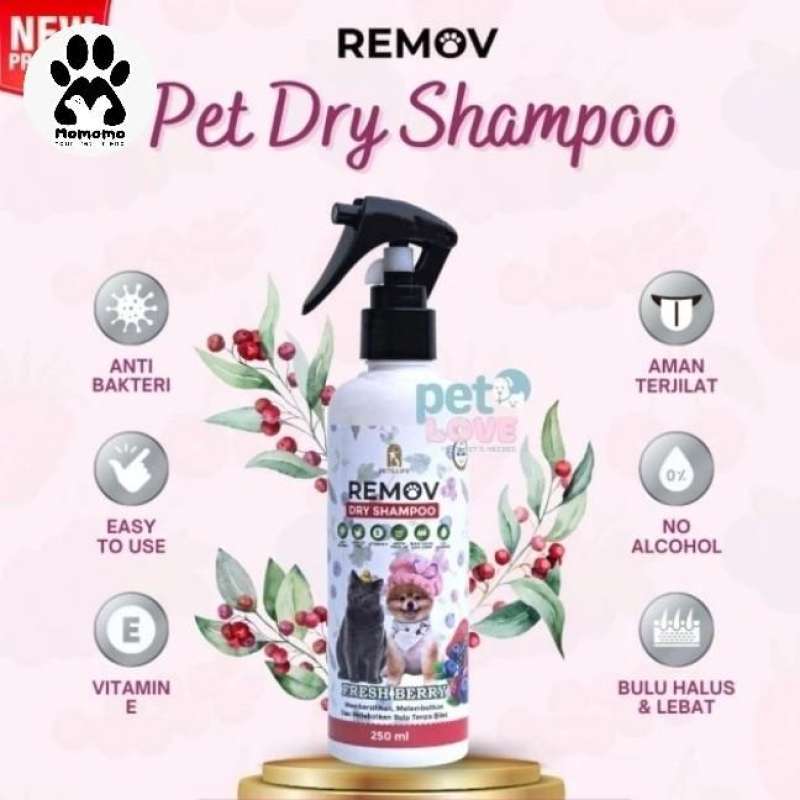 Jual Remov Dry Shampoo 100ml Anjing Dan Kucing Di Seller Momomo Petshop ...