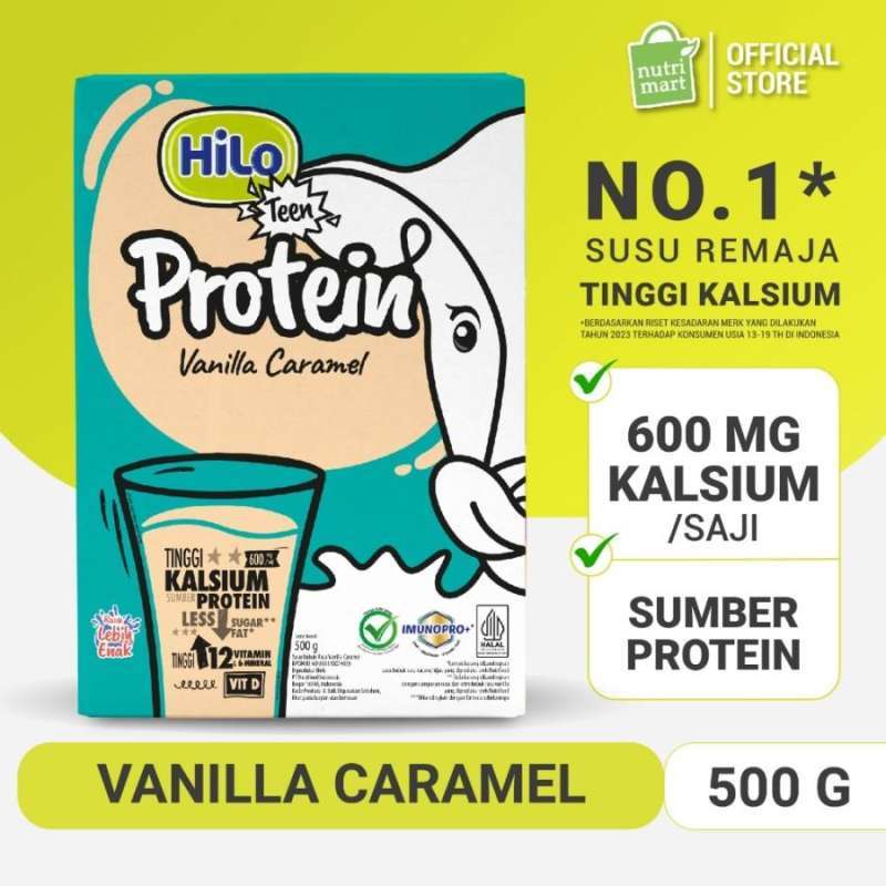 Jual Hilo Teen Vanilla Caramel 500 Gram - Susu Tinggi Kalsium Rendah ...