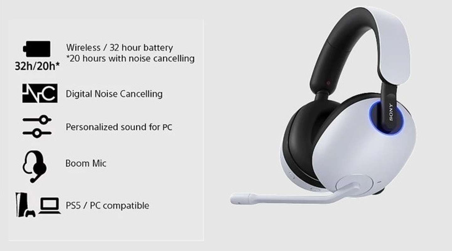 Promo Sony Inzone H9 Wireless Noise Cancelling Gaming Headset Headphone ...
