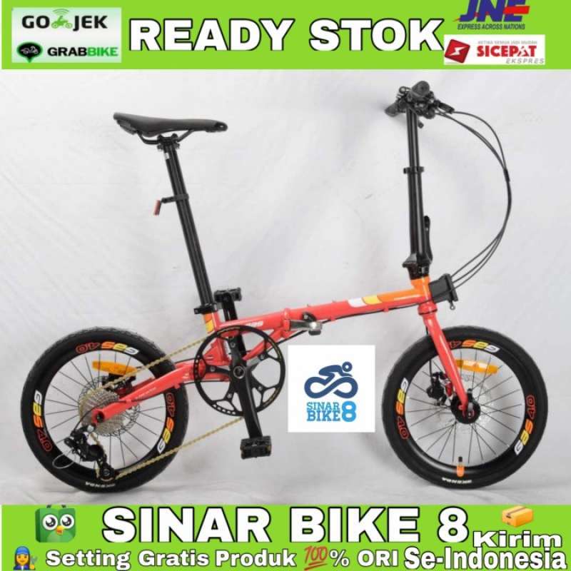 Promo Sepeda Lipat 16 Inch Rubick Gas 10 Speed Sensah Hidrolik Diskon ...