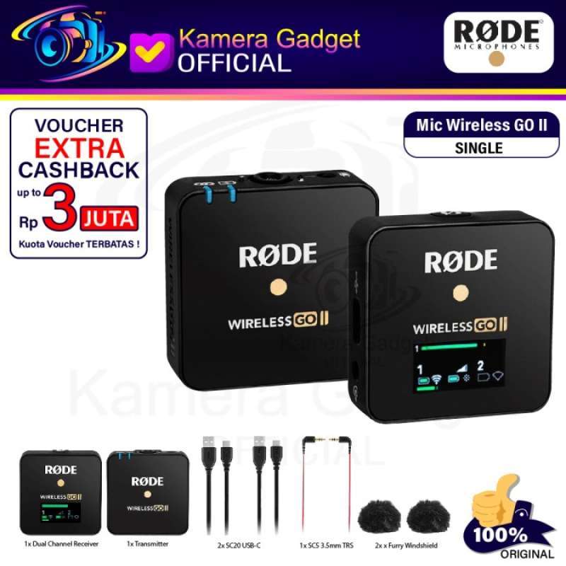 Jual Mic Rode Wireless Go Ii 2-person Compact Digital Wireless Microphone - Single Di Seller ...