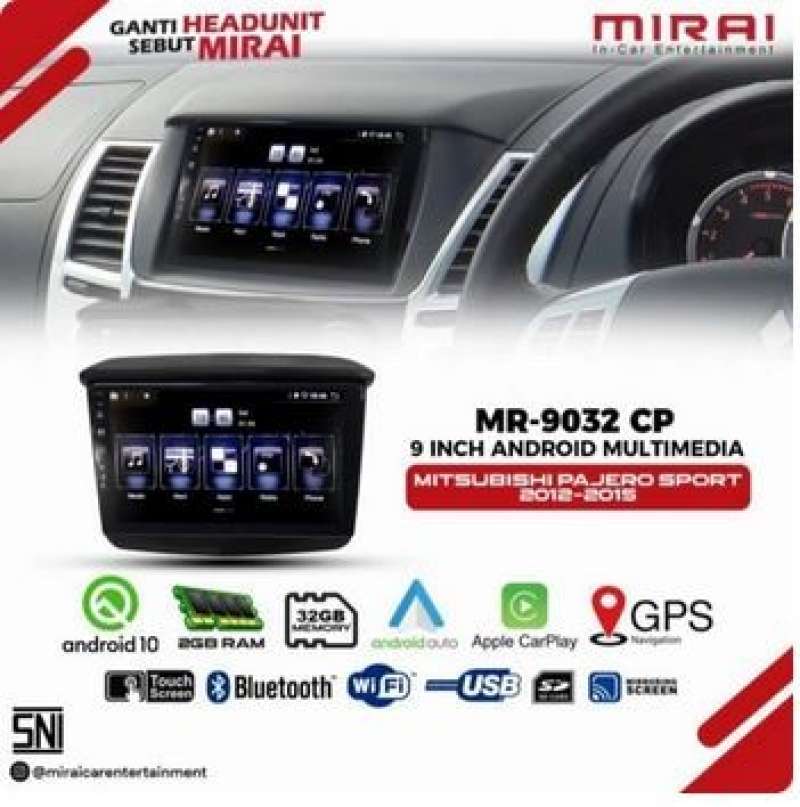 Promo Head Unit Android 9 Inch Pajero Sport 2012-2015 Mirai 9032 Cp ...