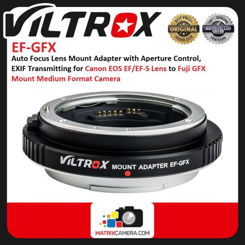 Promo Viltrox Ef-gfx Mount Adapter For Canon Ef/efs To Fuji Gfx Mount ...