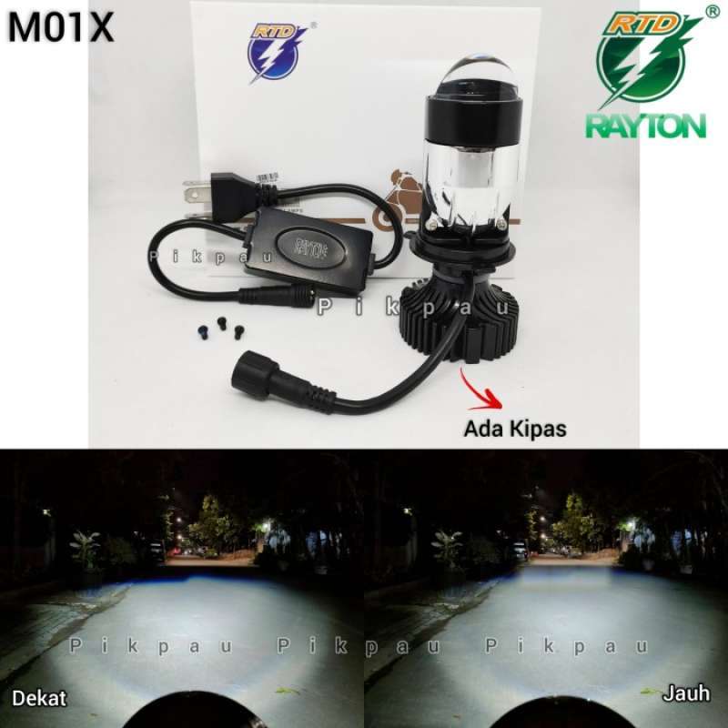 Promo Lampu Utama Led Rtd Rayton M01x + Kipas H4 Headlamp Lampu Depan ...