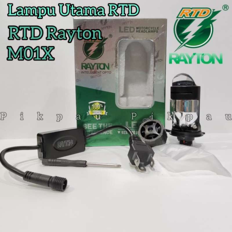 Promo Lampu Utama Led Rtd Rayton M01x + Kipas H4 Headlamp Lampu Depan ...