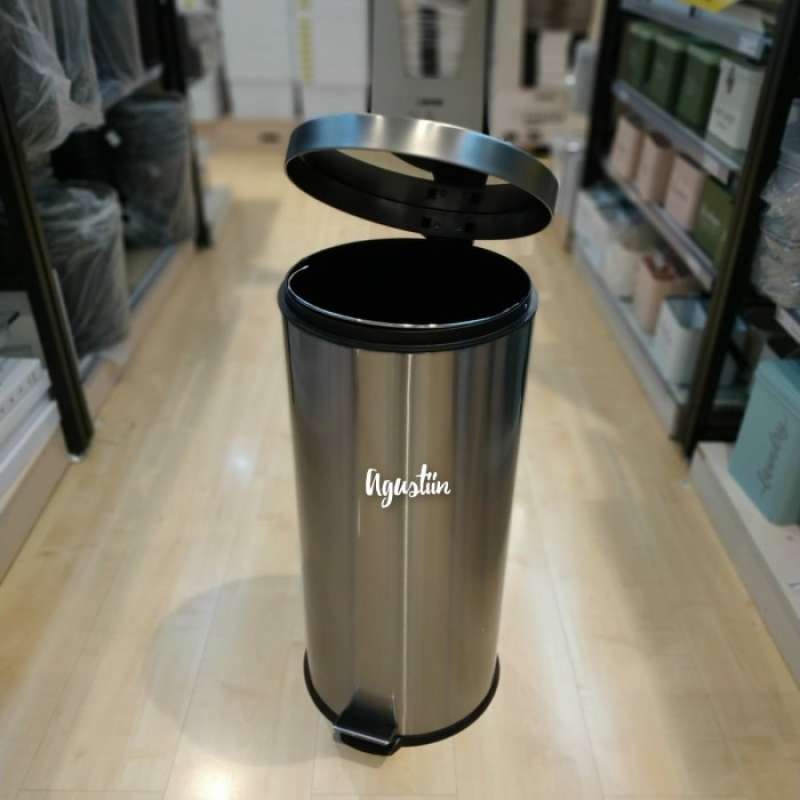 Promo Tempat Sampah 30ltr Stainless Pedal Injak Slow Close Informa Diskon 33% Di Seller Aninda ...