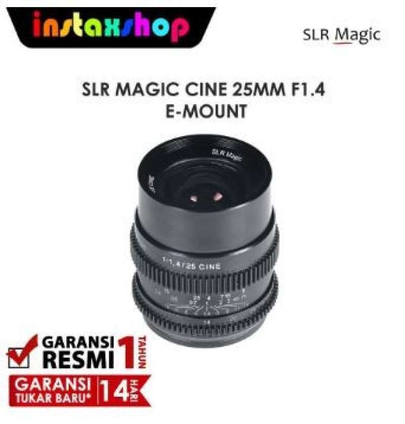 Promo Slr Magic Cine 25mm F1.4 Lens For Sony E-mount Diskon 23% Di ...