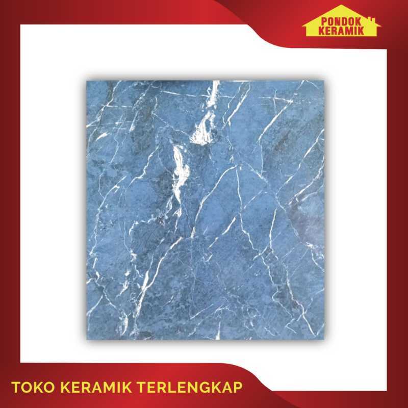 Jual Keramik Lantai Motif Marble Avignon 50x50 Lubny Blue Di Seller ...