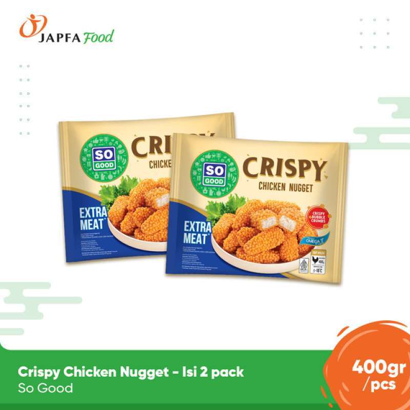Promo So Good Crispy Chicken Nugget 400gr - Isi 2 Pack Diskon 29% Di ...