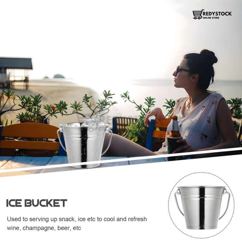 Promo Ice Bucket Ember Es Batu Stainless Minuman Botol Bir Soft Drink ...