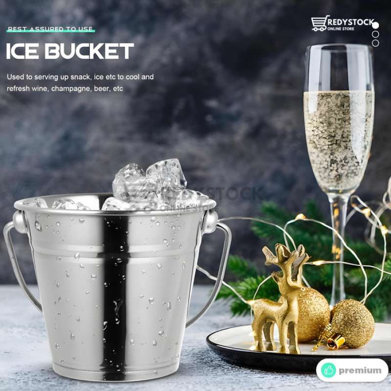 Promo Ice Bucket Ember Es Batu Stainless Minuman Botol Bir Soft Drink ...