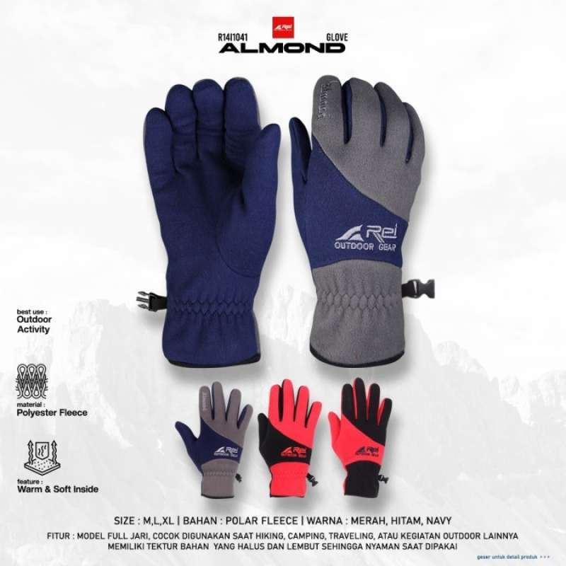 Jual Sarung Tangan Pria Almond V2 Arei Outdoorgear - Merah M Di Seller ...