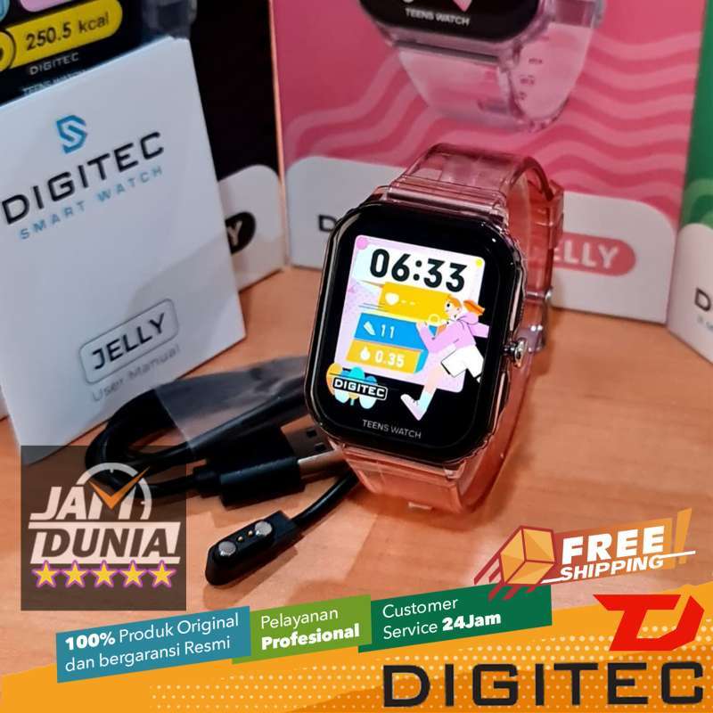 Promo Digitec Original Smartwatch Wanita Jelly Pink Jelly Jam Tangan ...